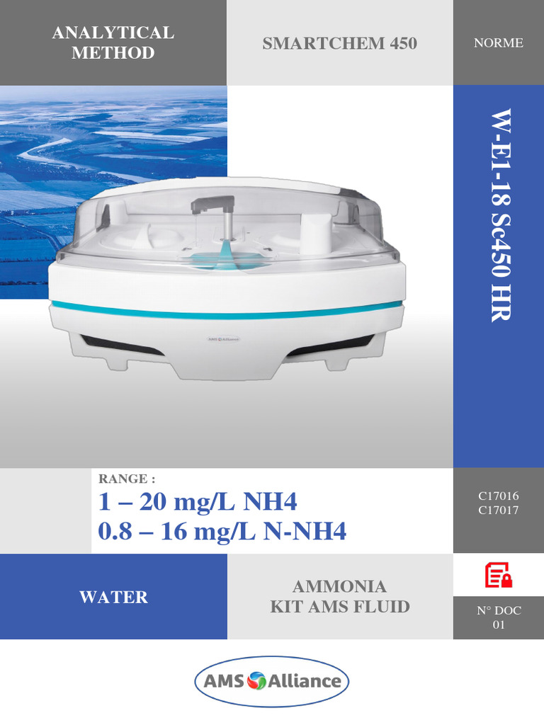 Smartchem 450 - Ammonia Determination in Water | PDF | Ammonia ...