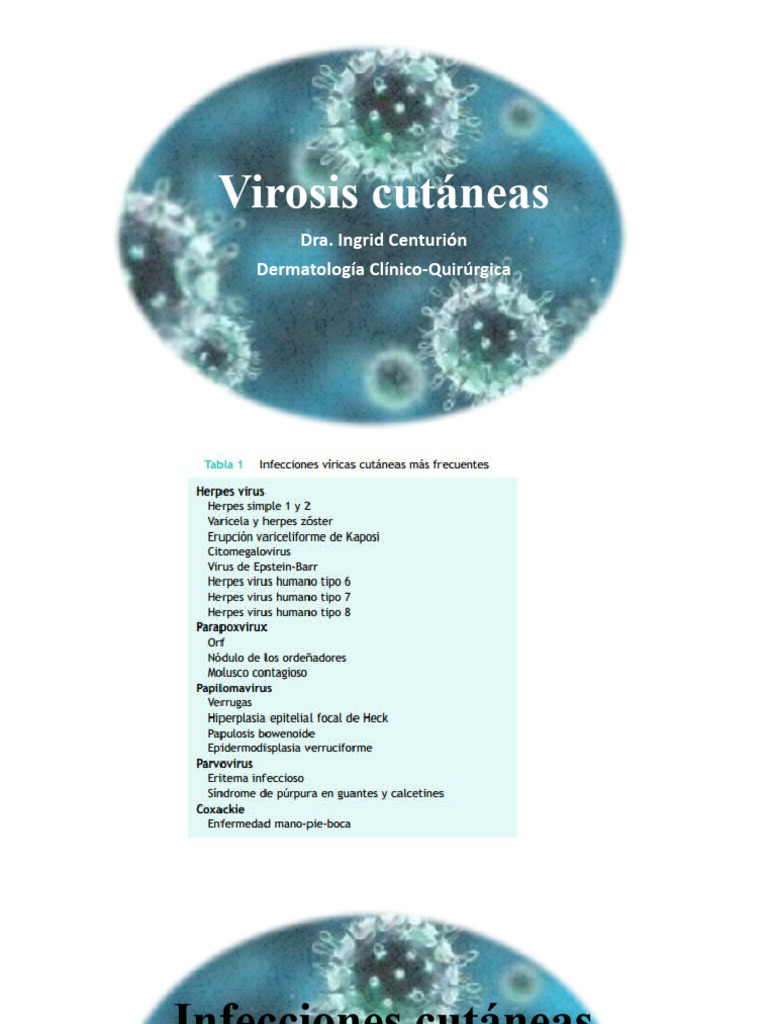 Virosis Cutáneas | PDF | Herpes Simple | Virus