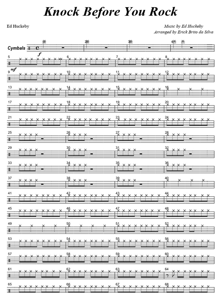 Cymbals Music Arrangement Guide | PDF