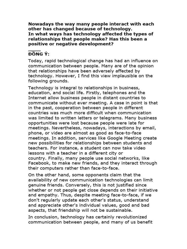 Writing About Technology | Download Free PDF | Communication | Telephone