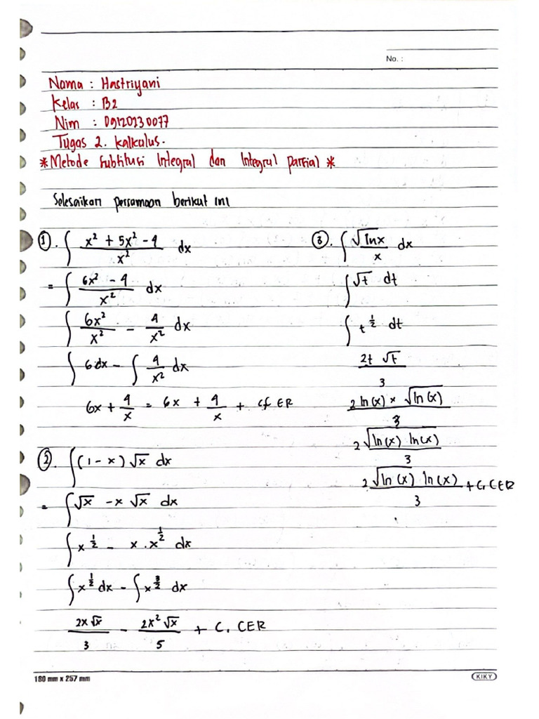 tugas 2 kalkulus | PDF