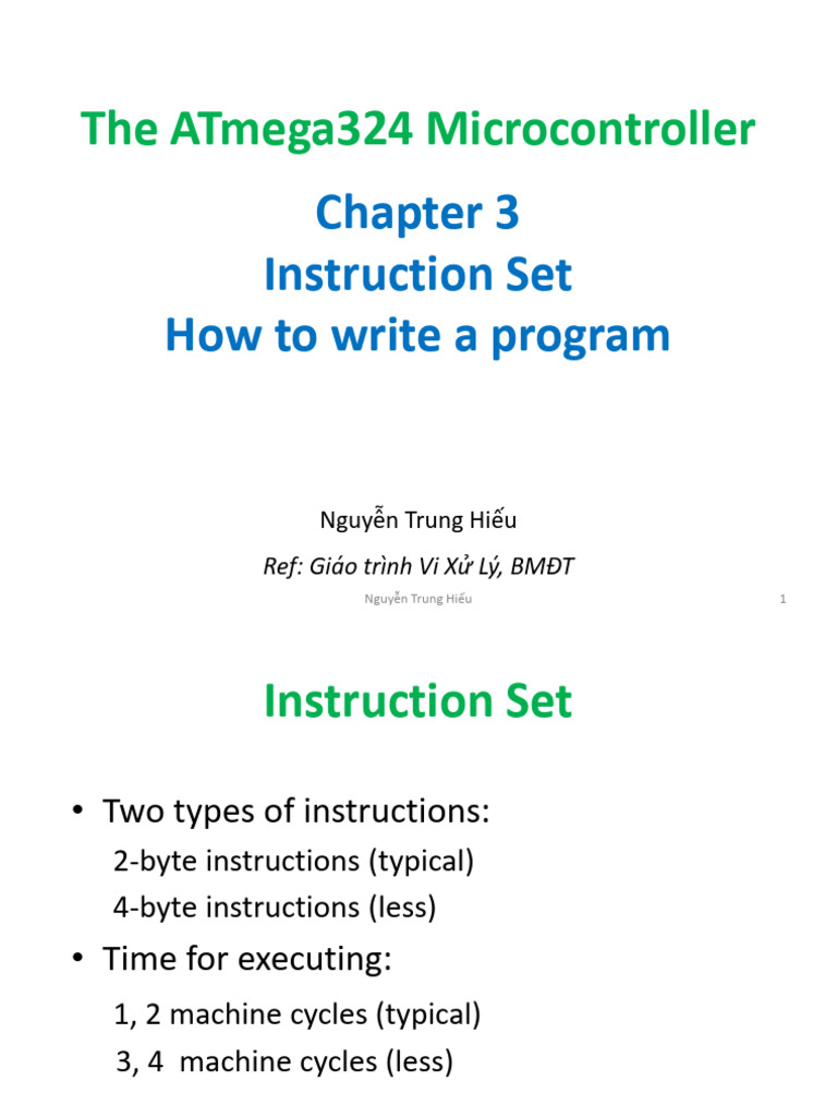 ATmega324 Instruction Set Overview | PDF | Integrated Circuit ...
