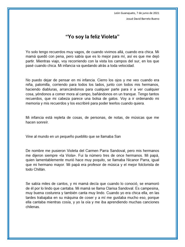 Recuerdos de Infancia y Música | PDF | Novela negra, policíaca y suspenso