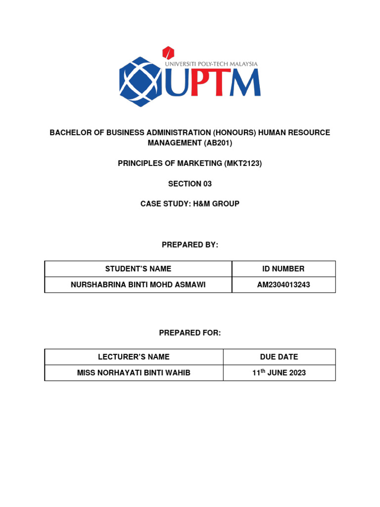 H&M_CASE STUDY | PDF