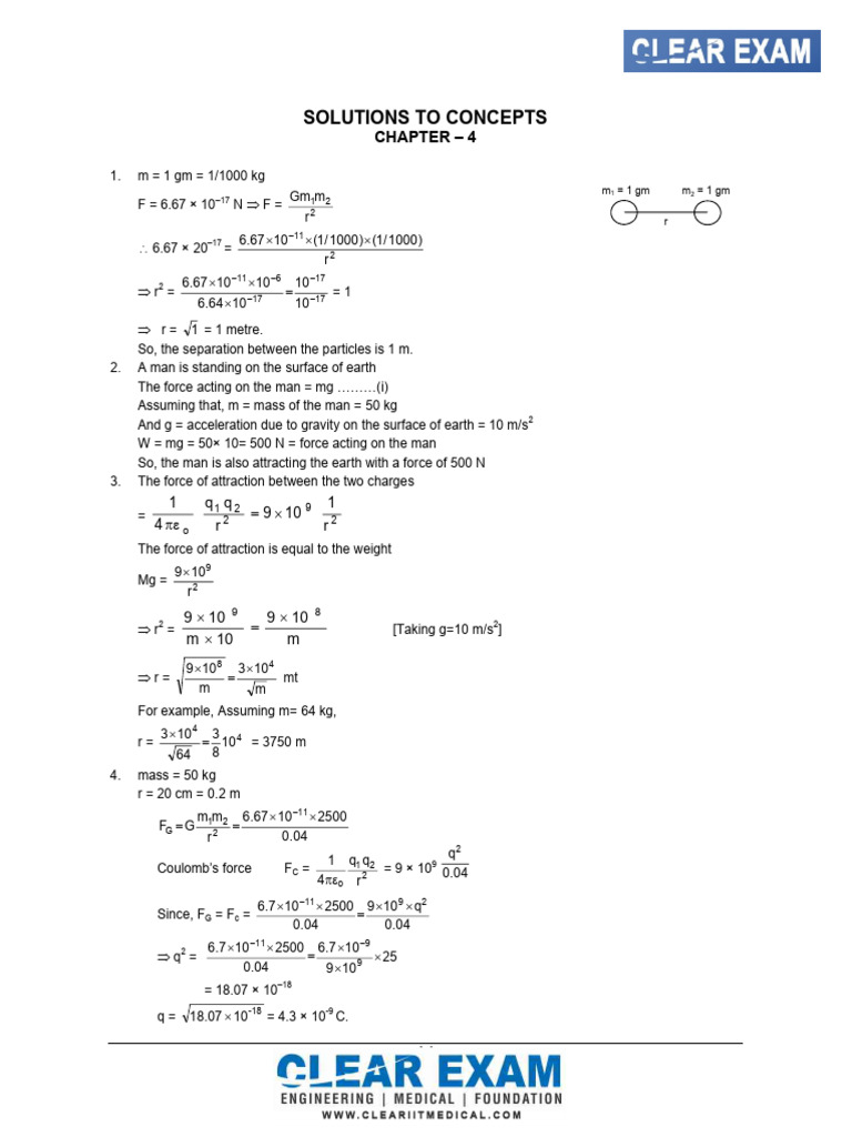 HC Verma Part 1 Chapter 4 | PDF | Force | Physical Sciences HC Verma Part 1 Chapter 4 | PDF | Force | Physical Sciences