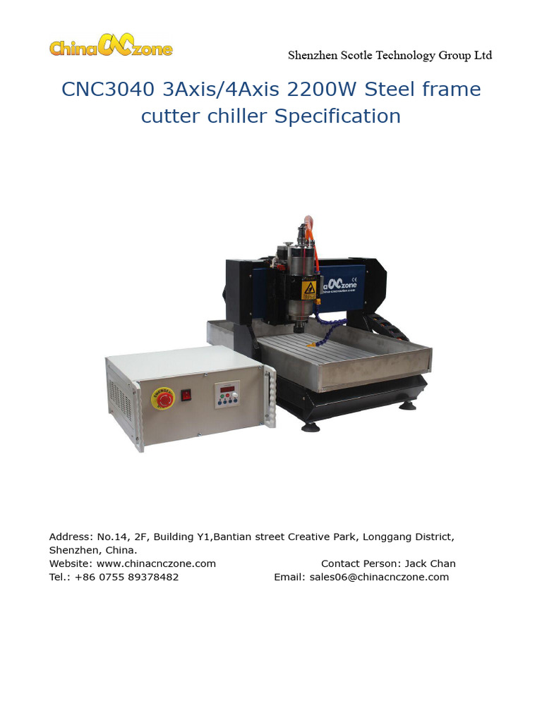 CNC3040 Specifications by Scotle Tech | PDF | Numerical Control ...