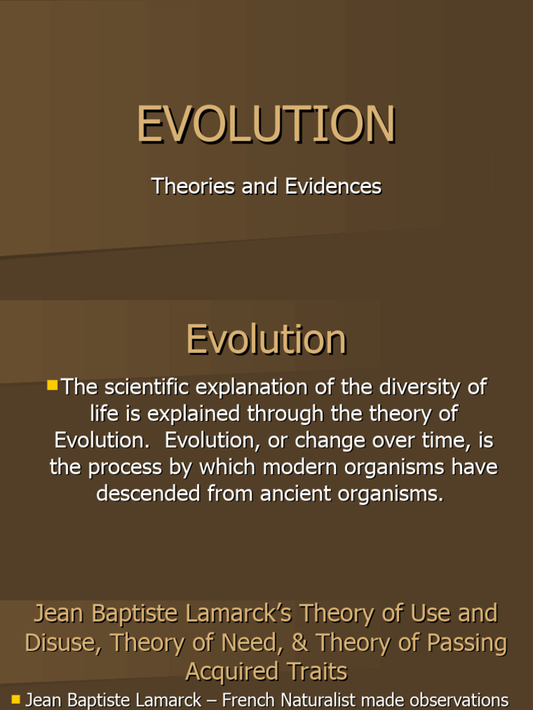 Introduction To Evolution | PDF | Homo | Natural Selection