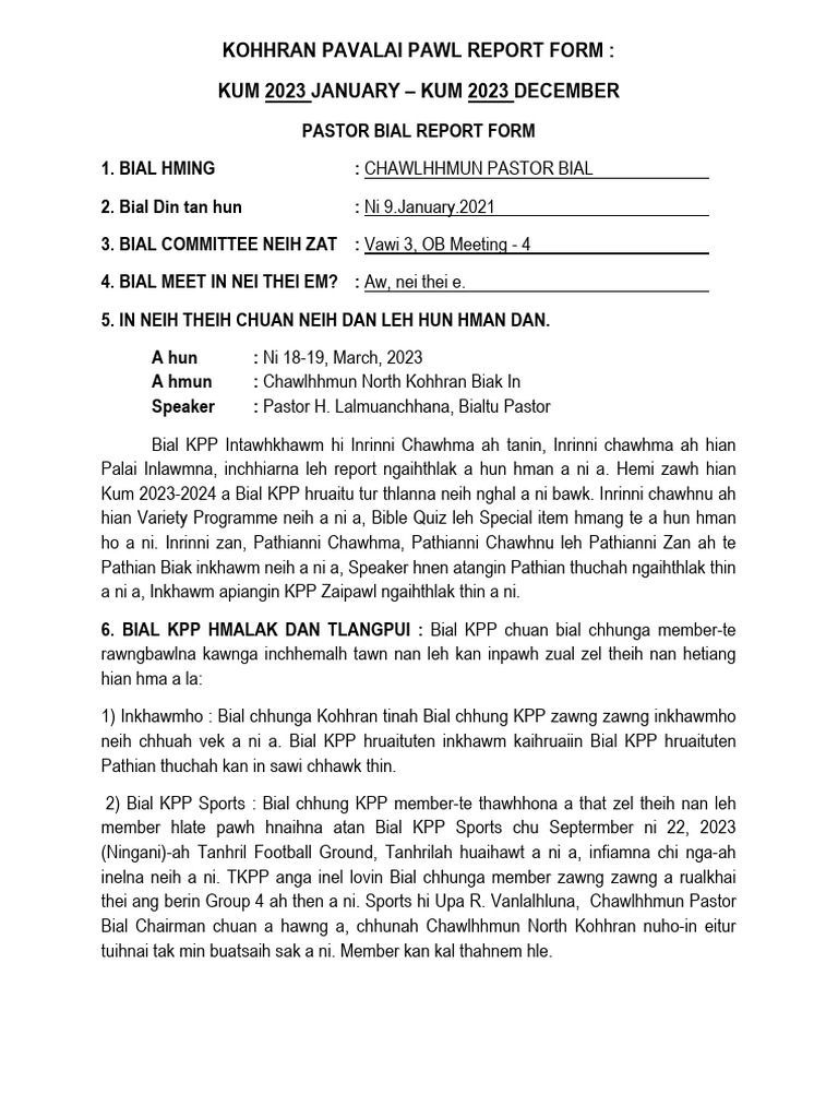 Bial KPP Report 2023 | PDF