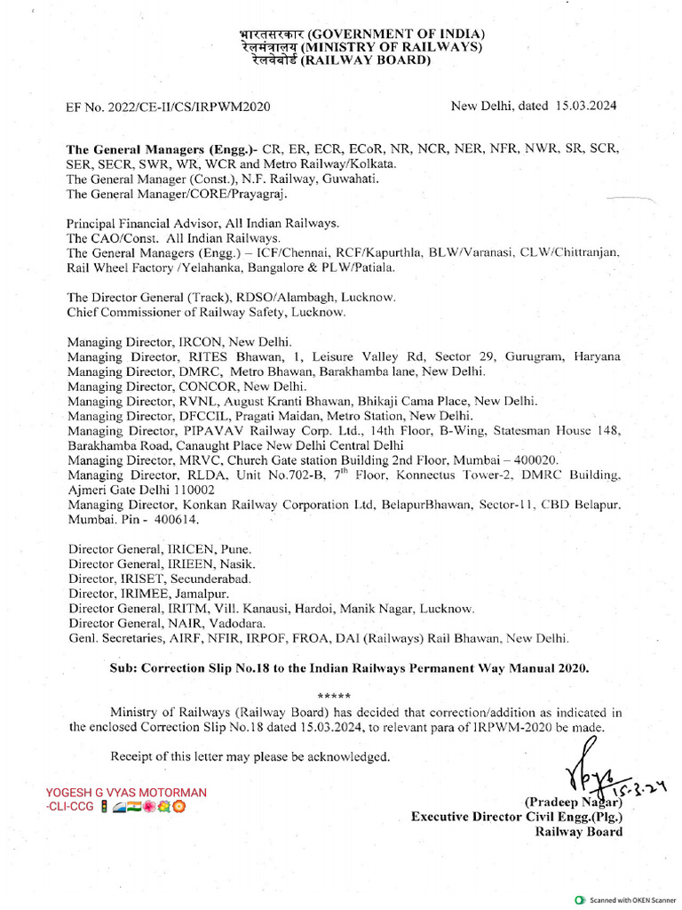 Correction Slip No.18 | PDF