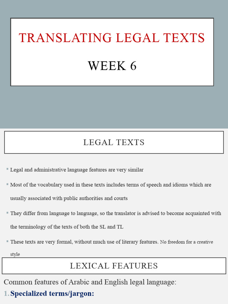 Translating Legal Texts | PDF | Translations | English Language