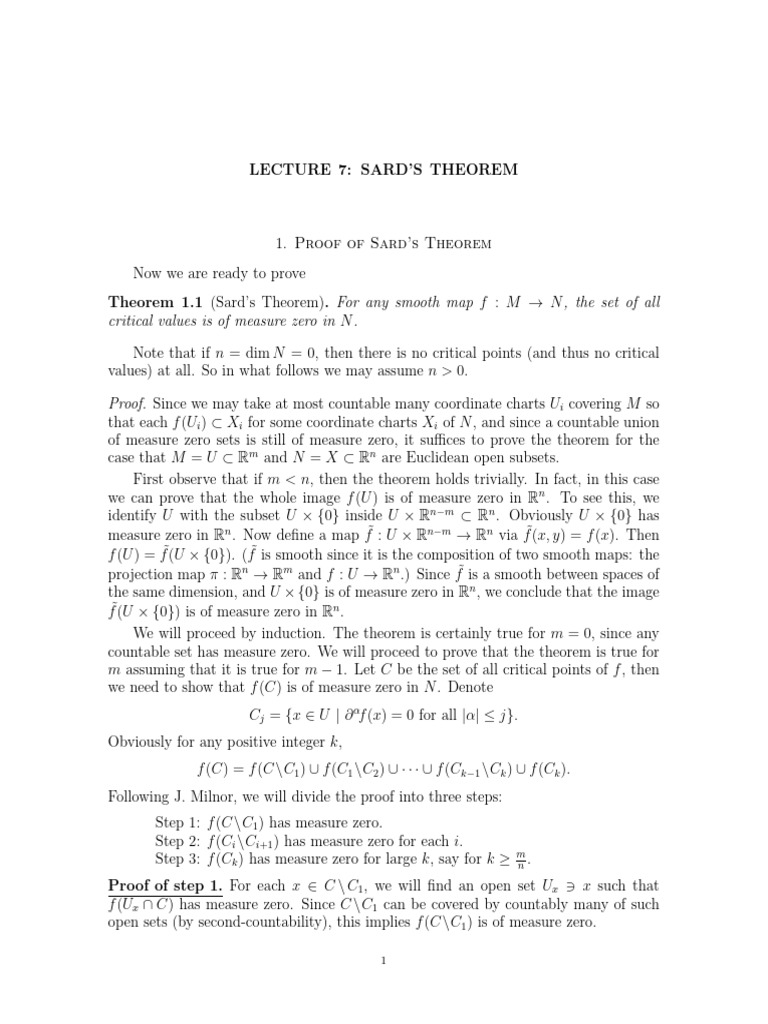 Lec 07 | PDF | Measure (Mathematics) | Mathematical Physics