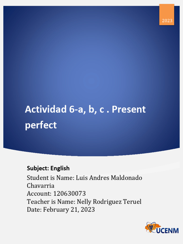 Lmaldonado Inglesiv Actividad6 | PDF