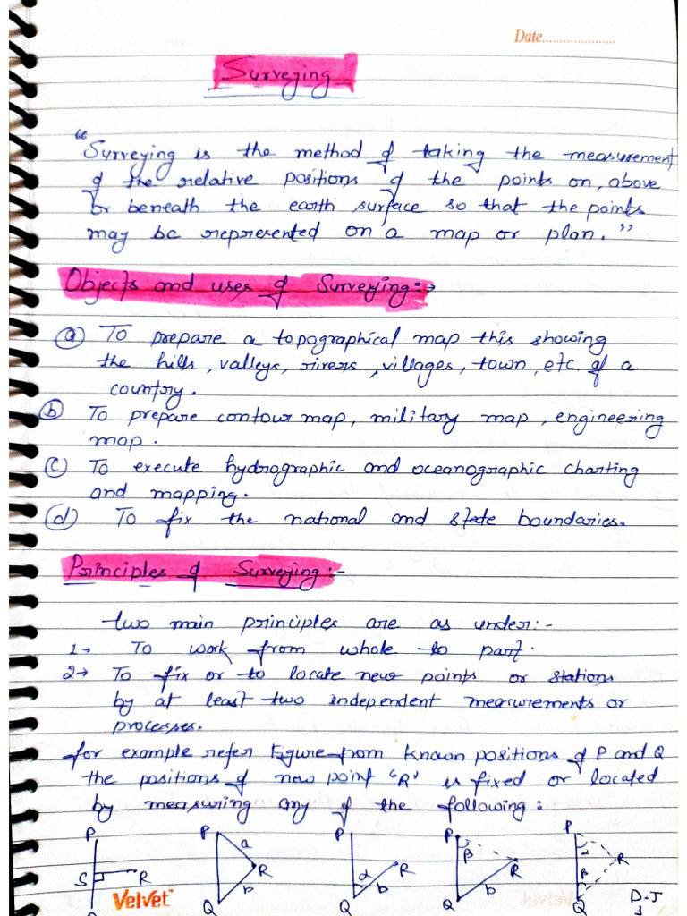My Surveying Notes | PDF