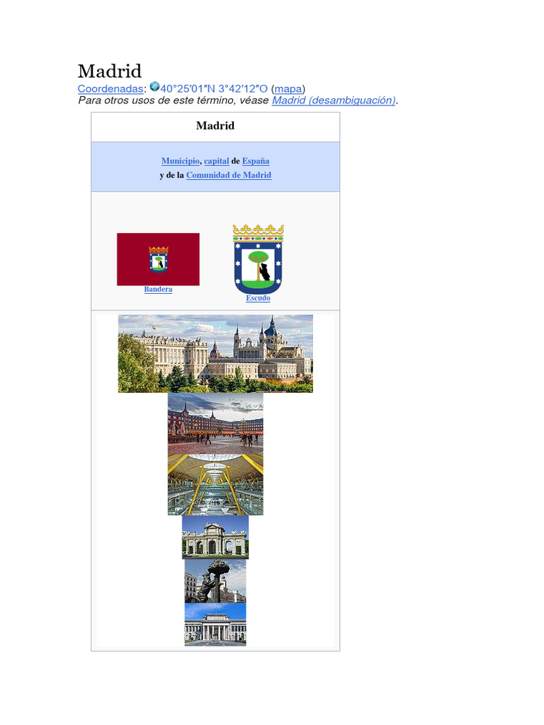 Madrid | PDF | Madrid | España
