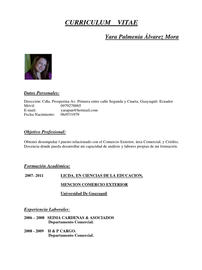 Hoja de Vida Yara Alvarez Mora PDF Actualizado-Convertidohoy | PDF