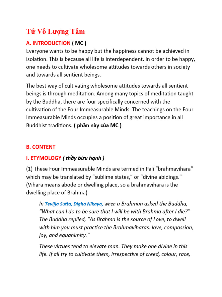 Understanding the Four Immeasurable Minds | PDF | Bodhisattva | Eastern ...