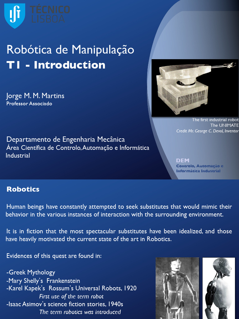 RMan - Introduction | PDF | Robot | Robotics