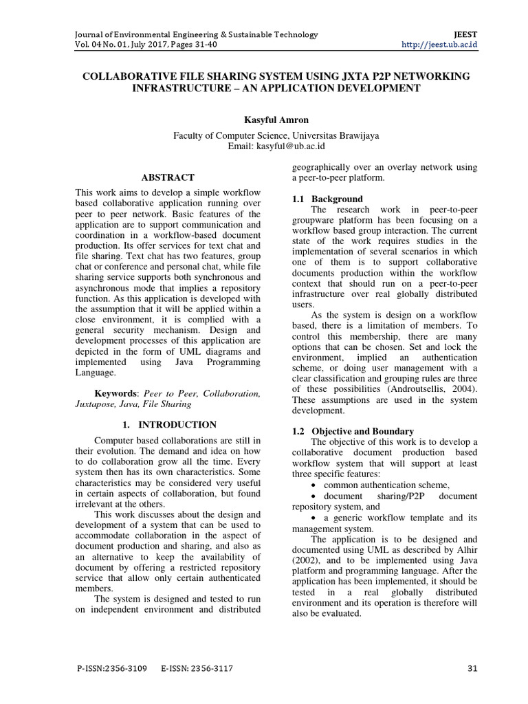 Collaborative P2P System Design | PDF | Peer To Peer | Computer Network
