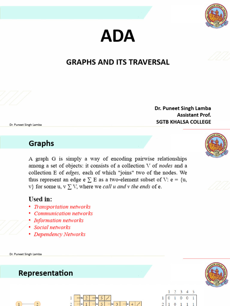 Ada Graphs | PDF | Theoretical Computer Science | Discrete Mathematics