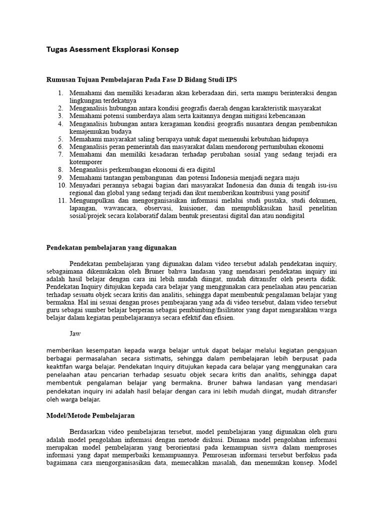 Tugas Asessment Eksplorasi Konsep | PDF
