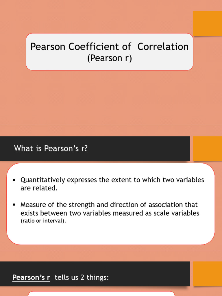 Pearson R and Spearman Rho | PDF | Statistical Hypothesis Testing ...