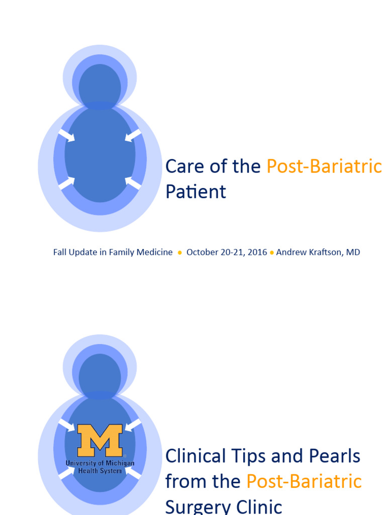 Post-Bariatric Patient Care Tips | PDF