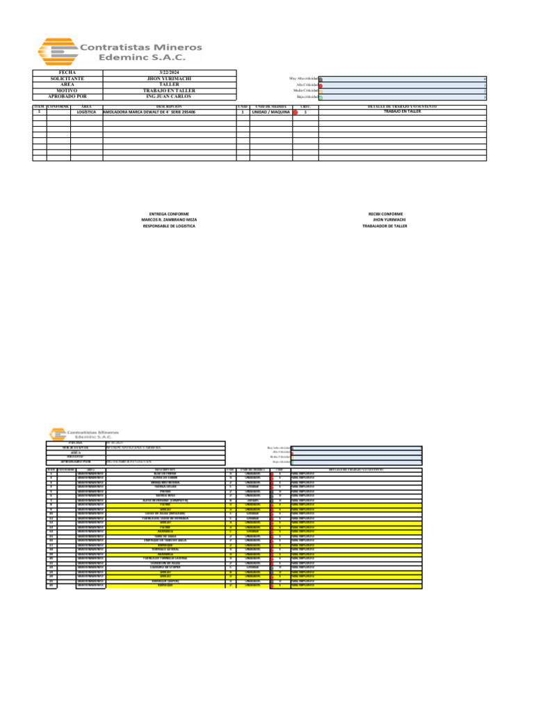 Modelo de Requerimientos | PDF | Tuerca (Hardware) | Tornillo