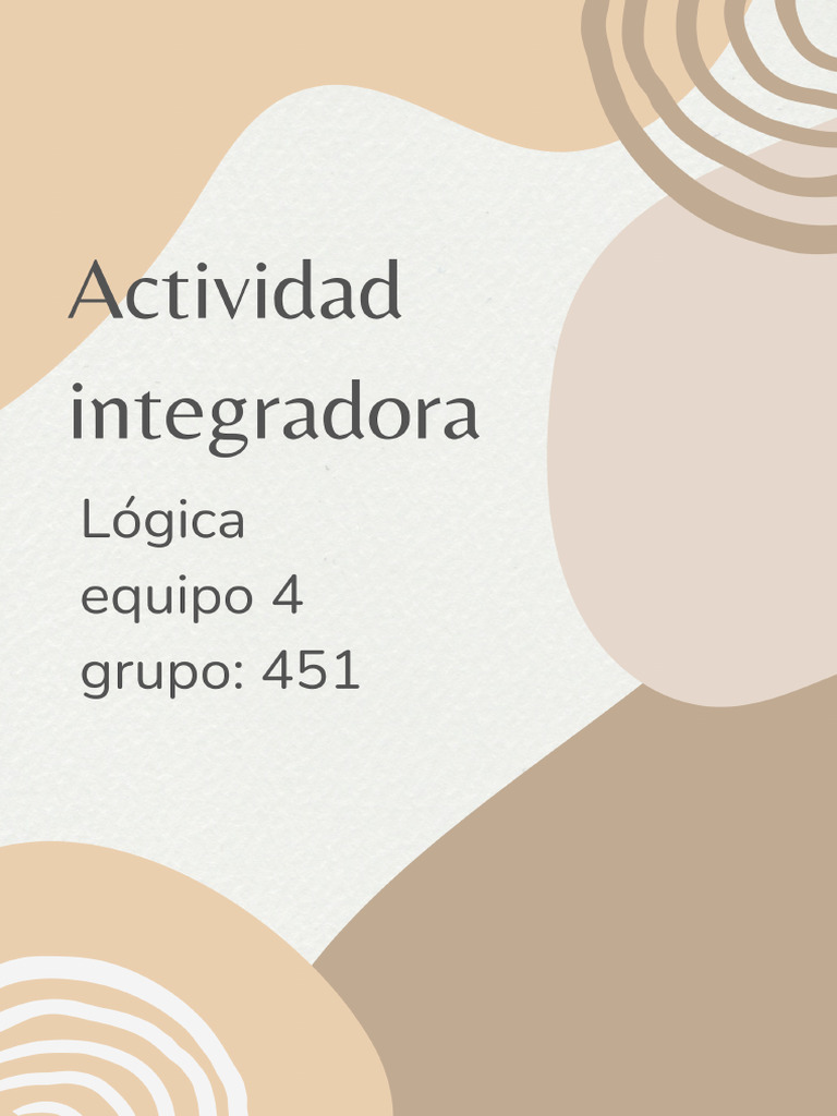 Equipo 4 - Integradora - Logica - E2 - 20240315 - 210056 - 0000 | PDF