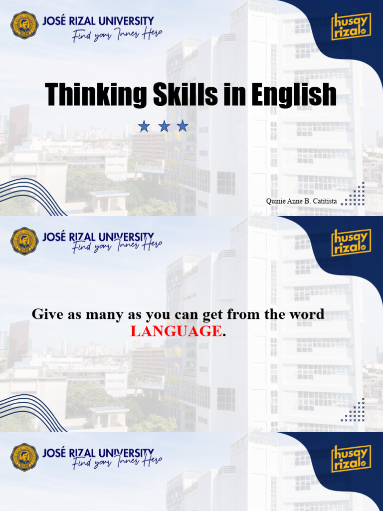 Thinking Skills | PDF