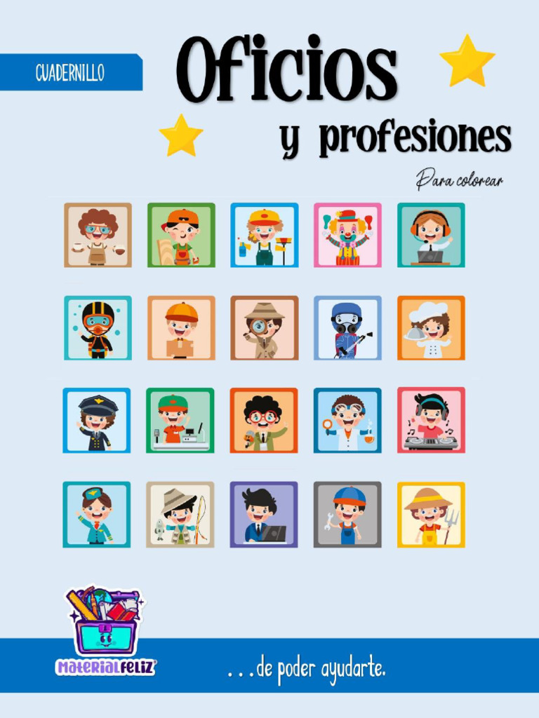 Cuadernillo de Oficios y Profesiones Completo | PDF