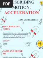 Moving Man Phet Lab Activity | PDF | Acceleration | Velocity