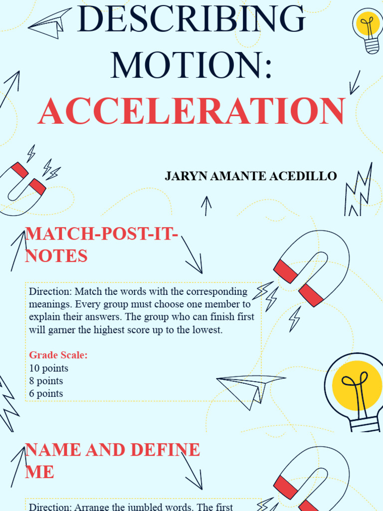Grade-7 Motion | PDF | Acceleration | Velocity