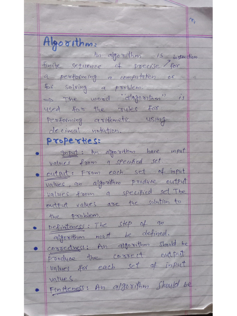 Algorithm And Relation Pdf