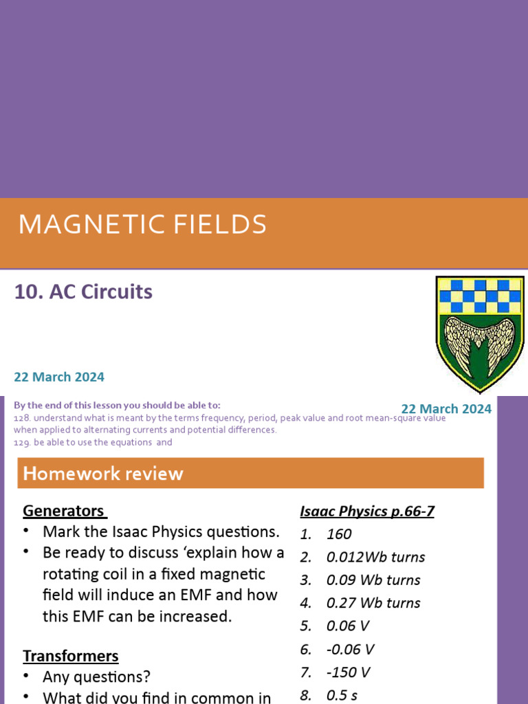 Ac Circuits Pdf Alternating Current Root Mean Square