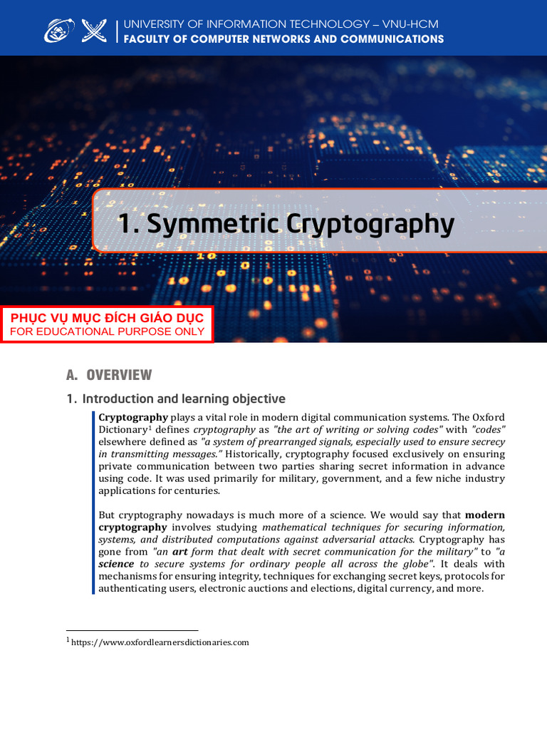 Lab01 - Symmetric Cryptography | PDF | Cryptography | Encryption