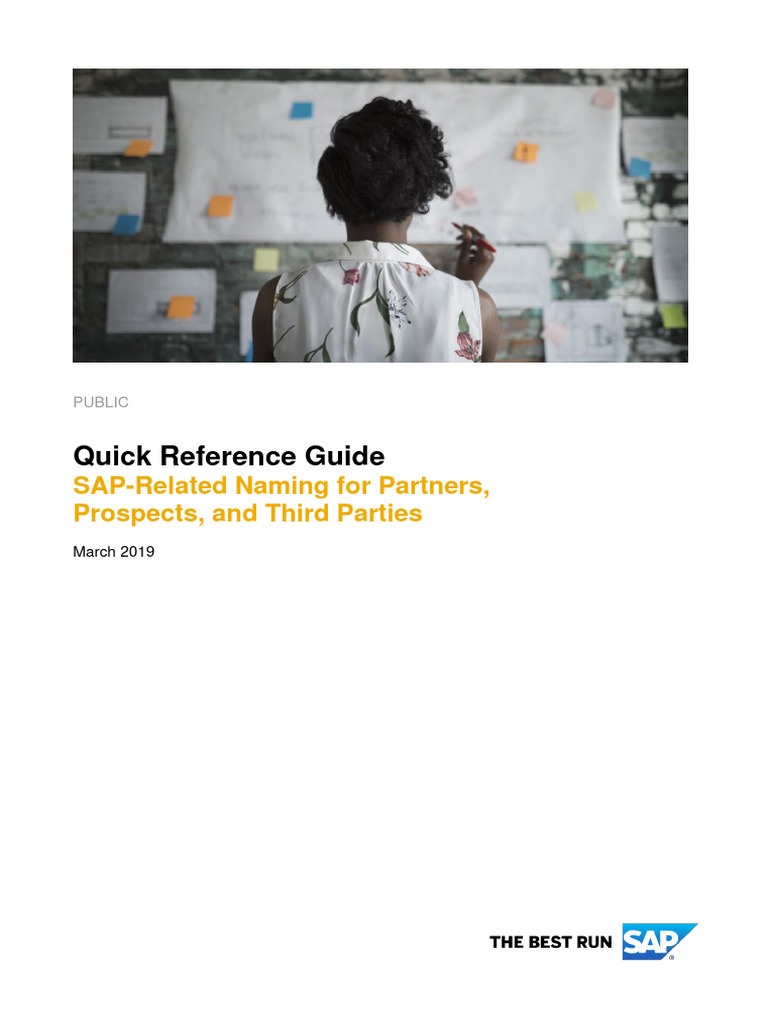 QuickGuide SAP Partner Prospect Naming | PDF | Application Software | Cloud Computing
