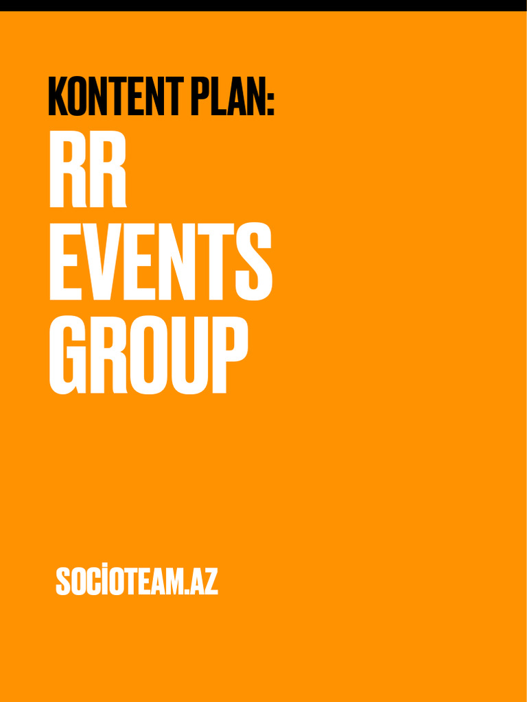 @RR Eventsgroup Kontent Plan | PDF