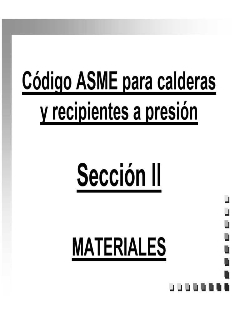 ASME Sección II Materiales | PDF