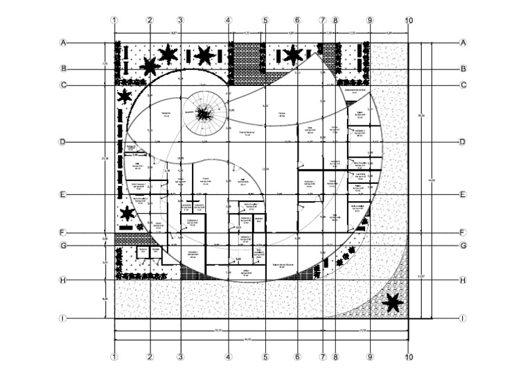 Sin Cajetin Planta Arqui Con Cotas Y Ejes N 3 Pdf