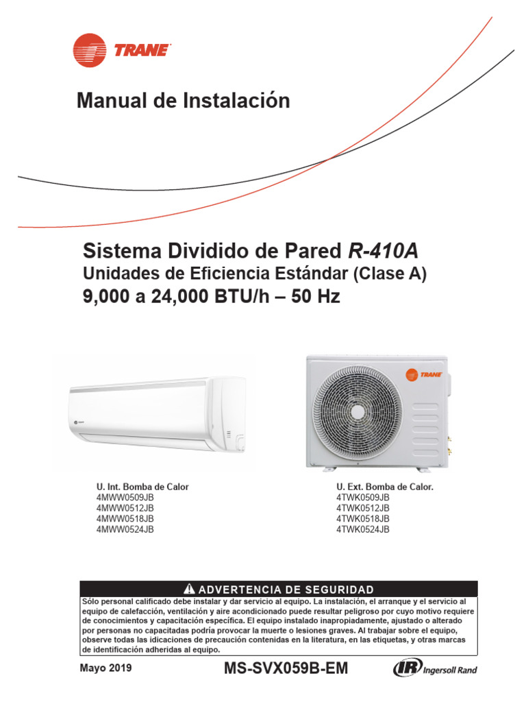 Minisplits 2020 - Manual de Instalación (Español) | PDF