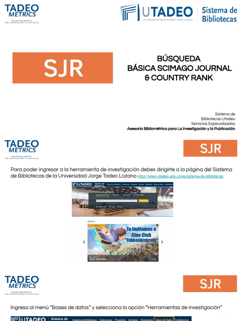 SJR Scimago Journal Rank | PDF | Ciencias de la Información