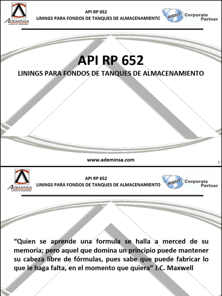 API RP 652 Ver 2018 ADCA | PDF | Revestimiento | Epoxy