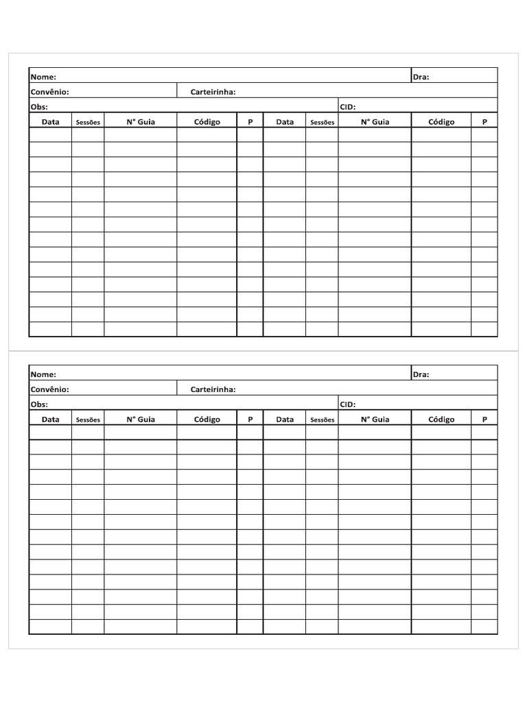 Ficha Paciente | PDF