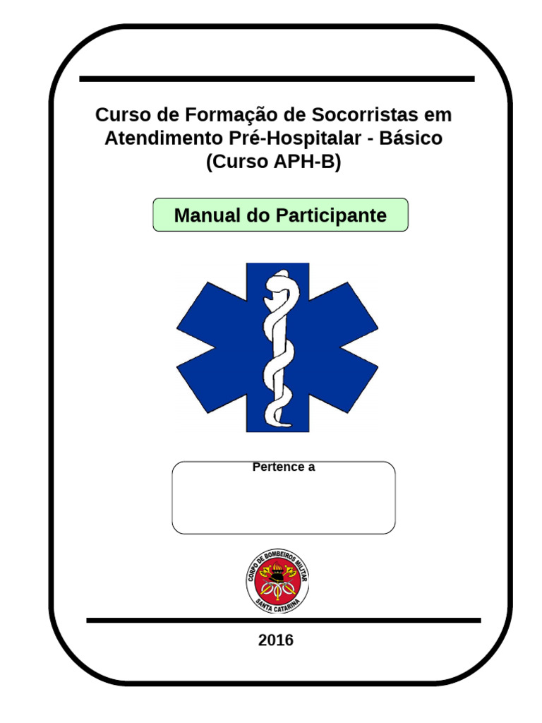 Manual - APH SC - 2016 | PDF | Paramédico | Evaluación