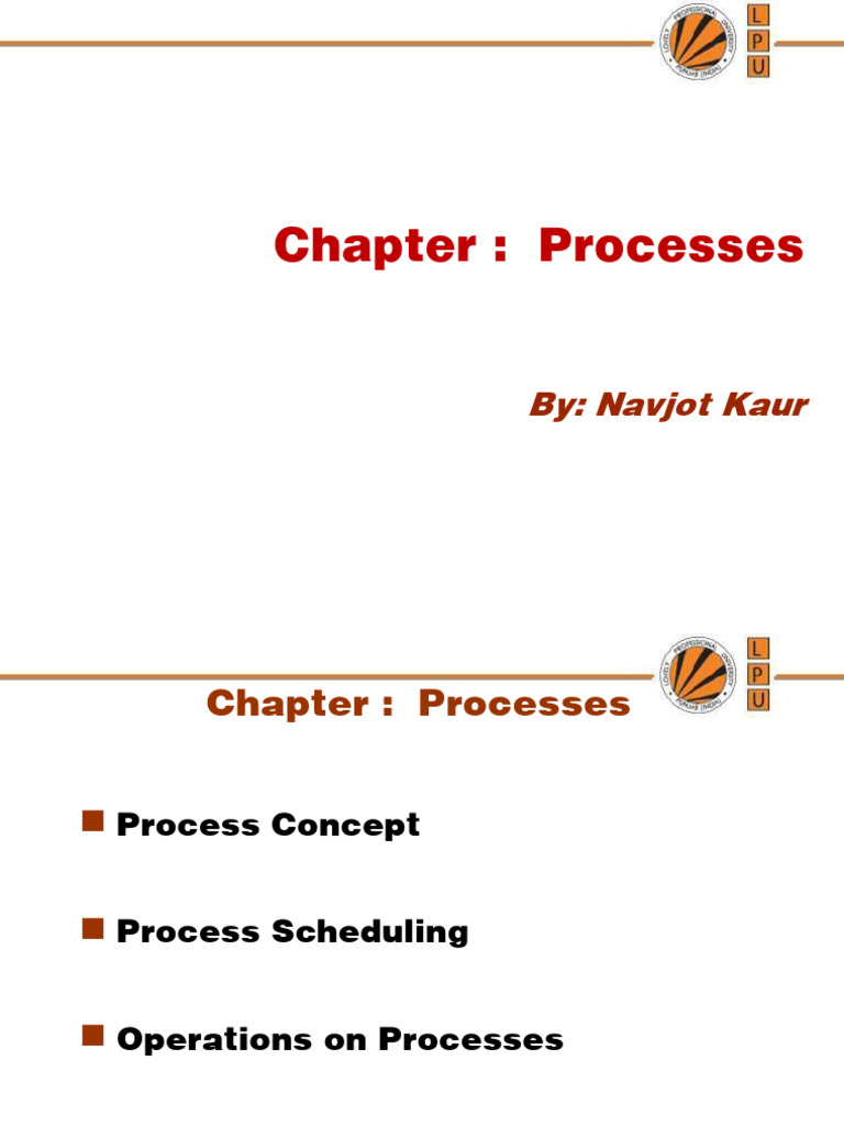 1 - Os Process Lecture 5 | PDF | Process (Computing) | Scheduling (Computing)