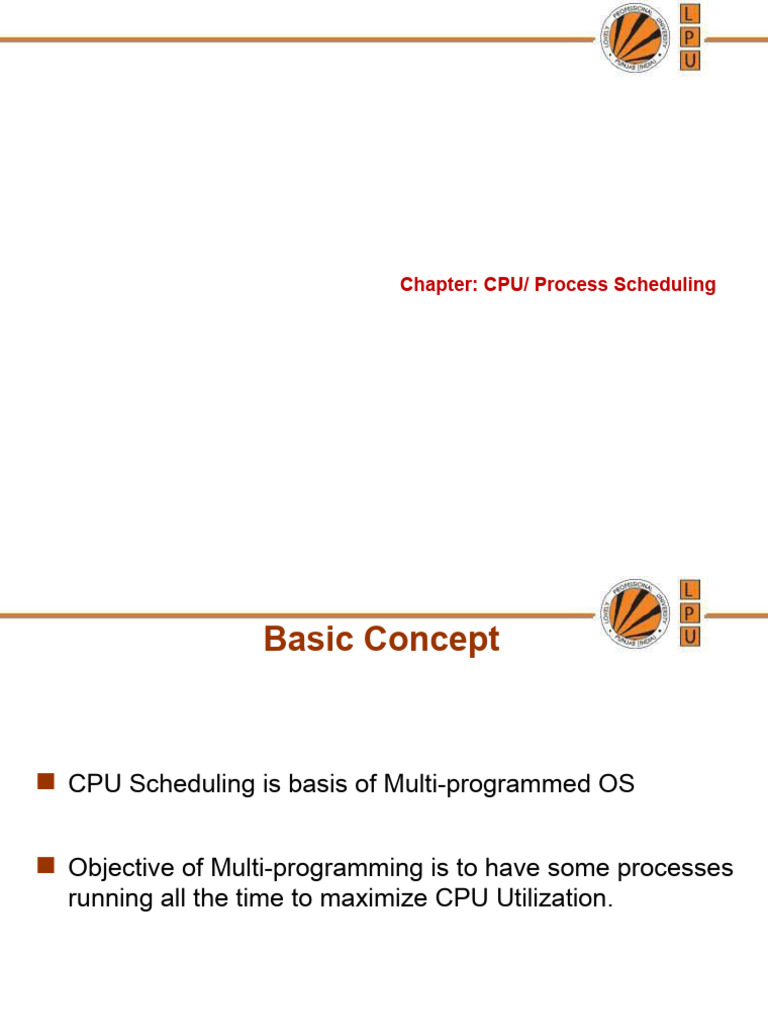 1 - OS Process CPU Scheduling | PDF | Scheduling (Computing) | Process ...
