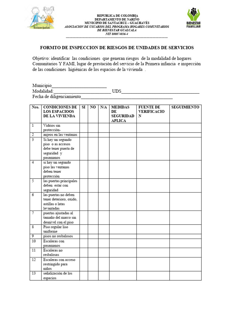 Formato de Inspeccion de Uds | PDF | Residuos