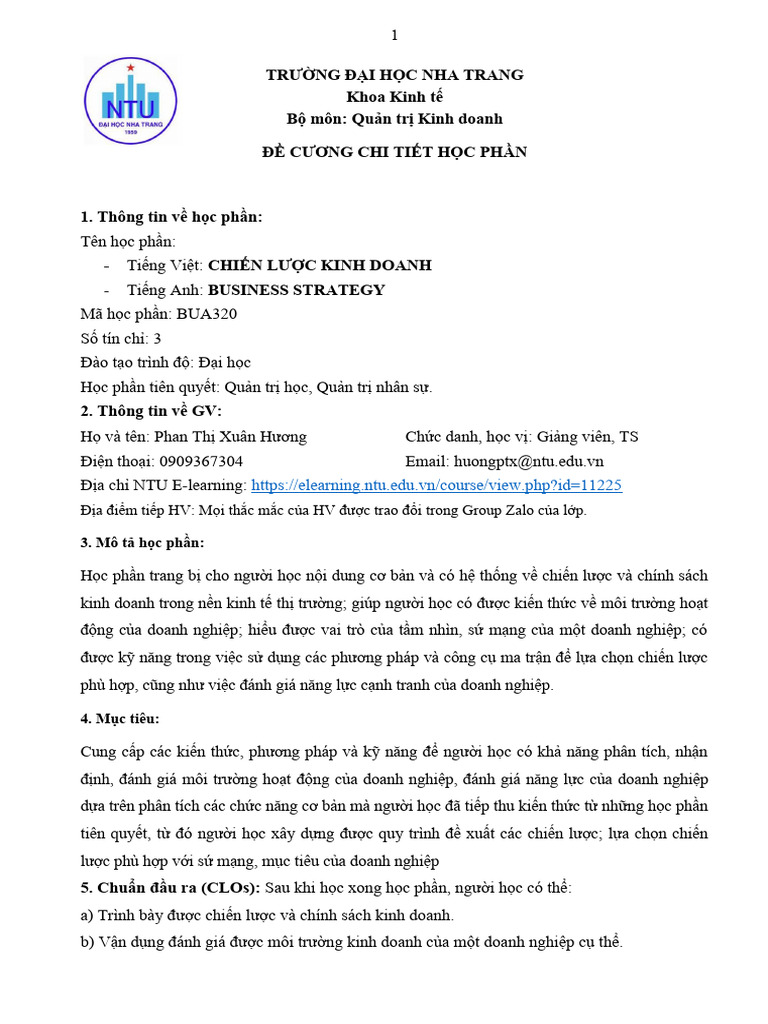 De Cuong CTHP CLKD 63MAR 2024 New | PDF