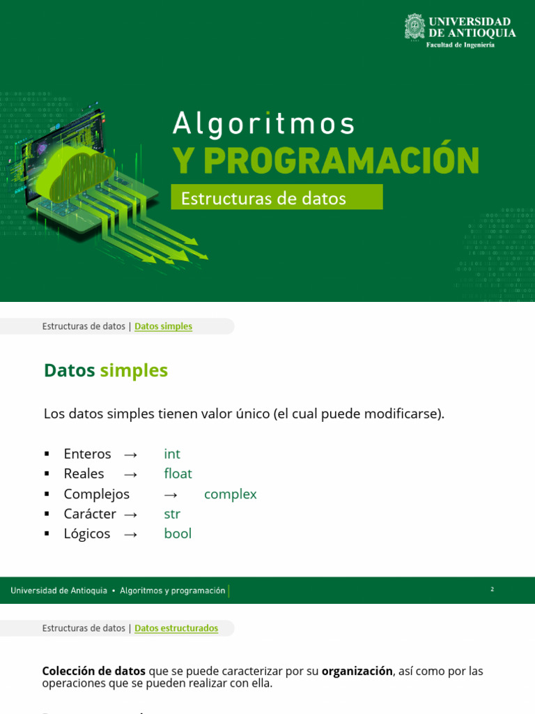 Introducción a Estructuras de Datos | PDF | Matriz (Matemáticas ...