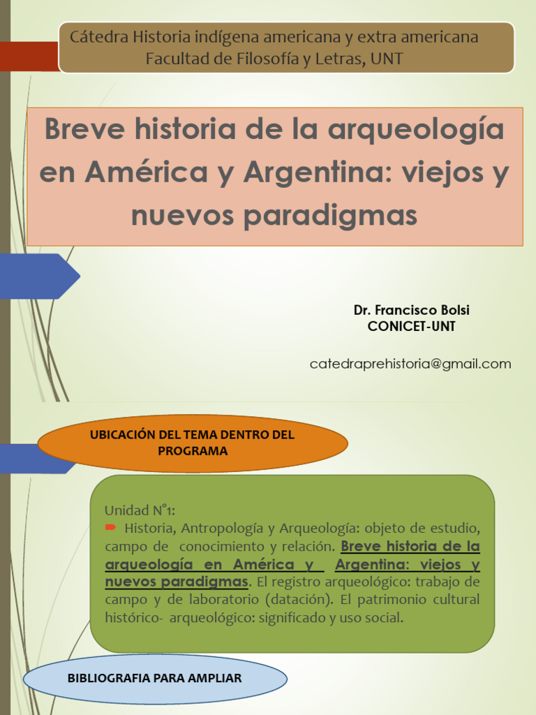 Power Clase Teórica Historia de La Arqueologia - Unidad 1 | PDF